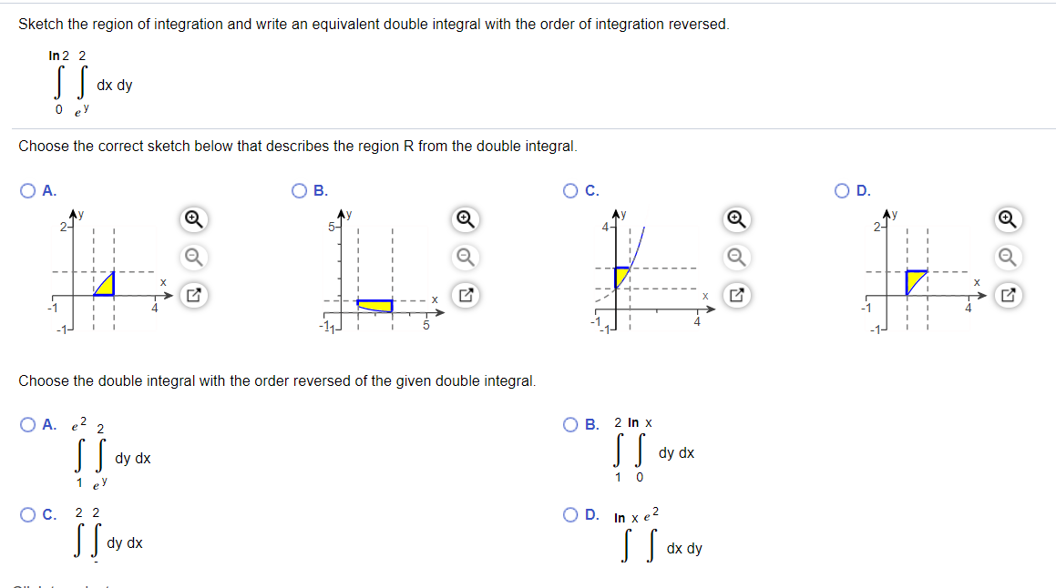 Solved Sketch the region of integration and write an | Chegg.com