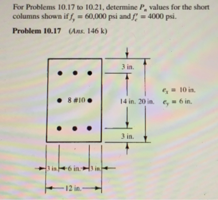 Solved For Problems 10.17 to 10.21, determine Pa values for | Chegg.com