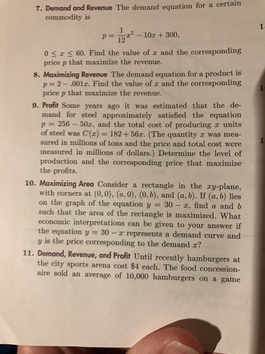 Solved Demand and Revenue The demand equation for a certain | Chegg.com