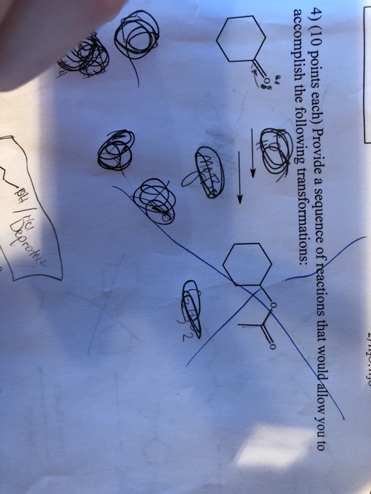 Solved Provide a sequence of reactions that would allow you | Chegg.com
