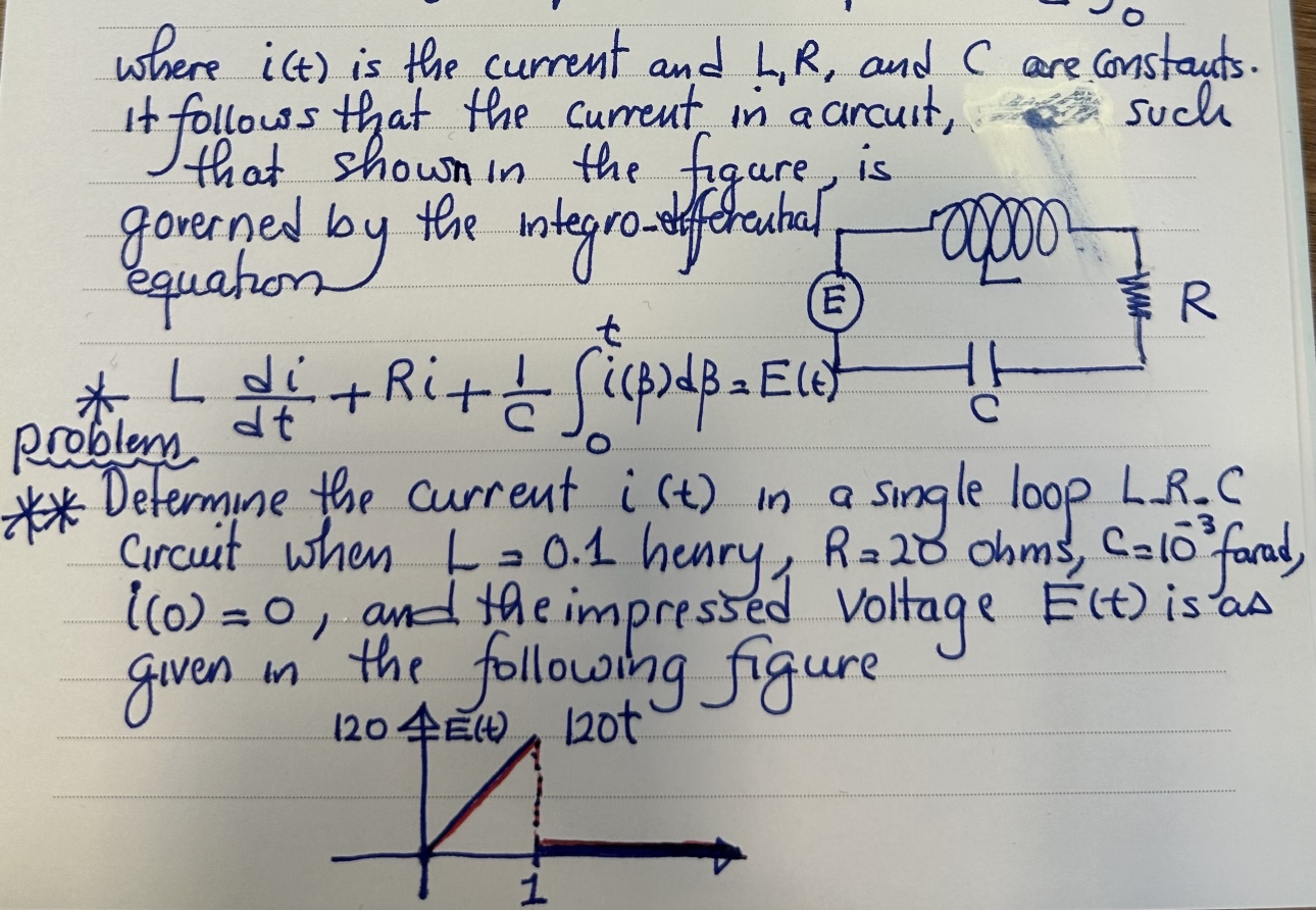 Solved k* Defermine the current i(t) in a single loop LR−C | Chegg.com