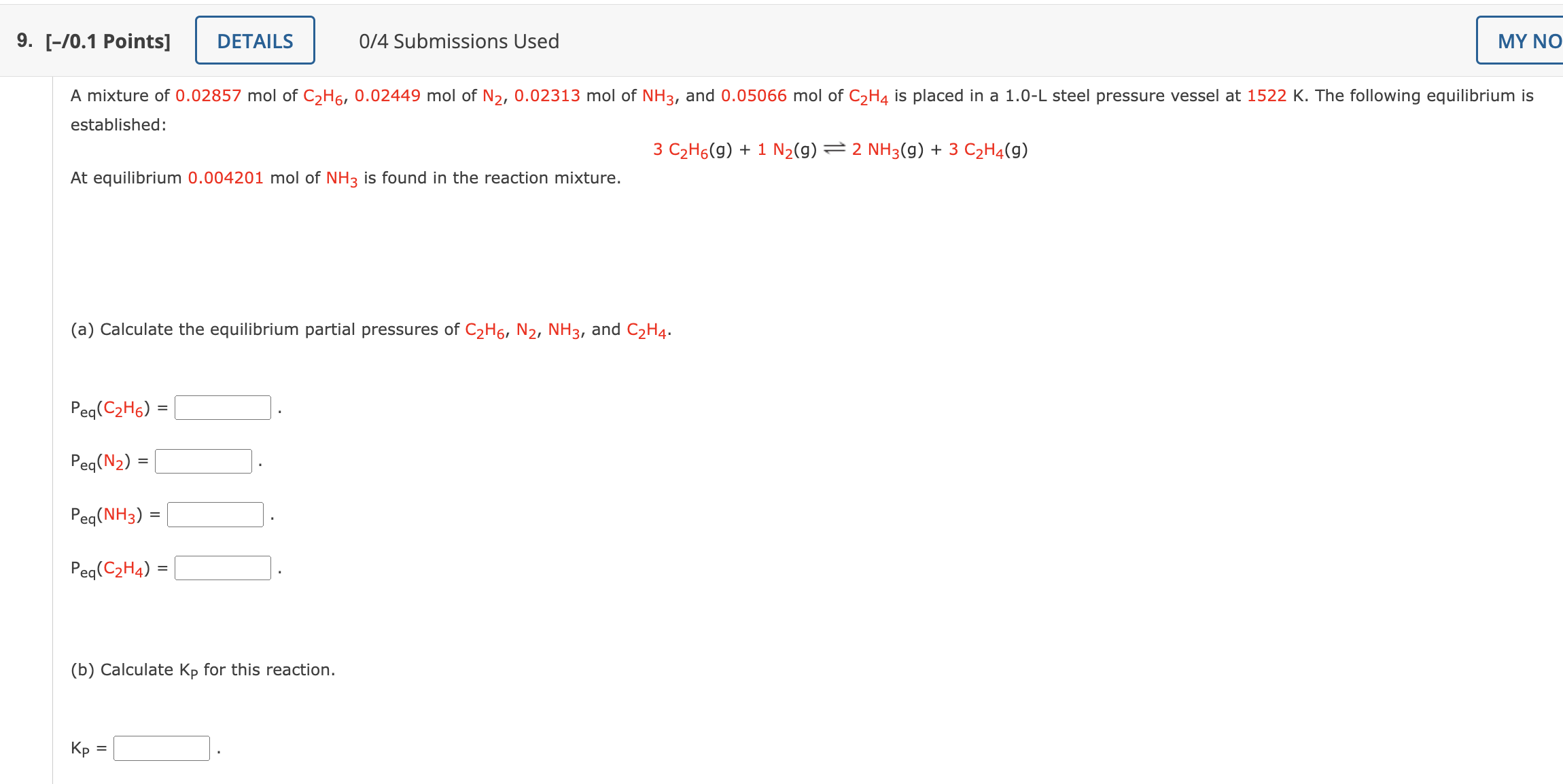 [-/0.1 Points] 0/4 Submissions Used A mixture of | Chegg.com