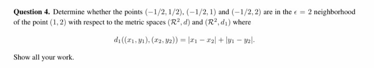 Solved Question 4. Determine whether the points | Chegg.com