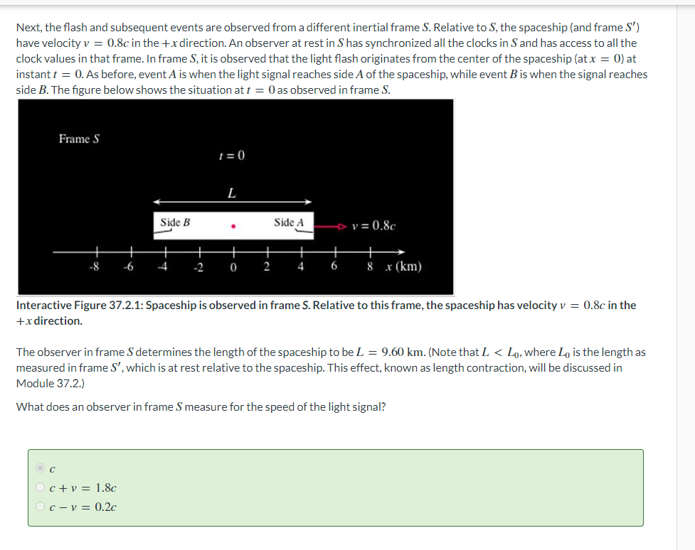 Solved A reference frame S′ (with an array of synchronized | Chegg.com