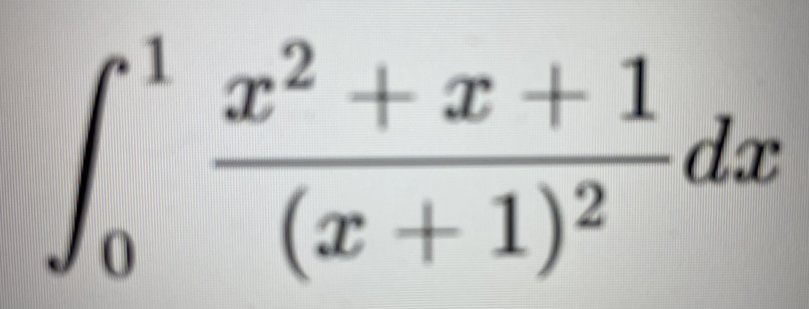 Solved ∫01(x+1)2x2+x+1dx | Chegg.com