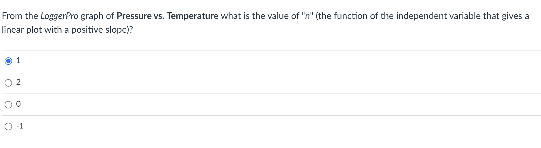 Solved Logger Pro - TempVSPressure.cmbl File Edit Experiment | Chegg.com
