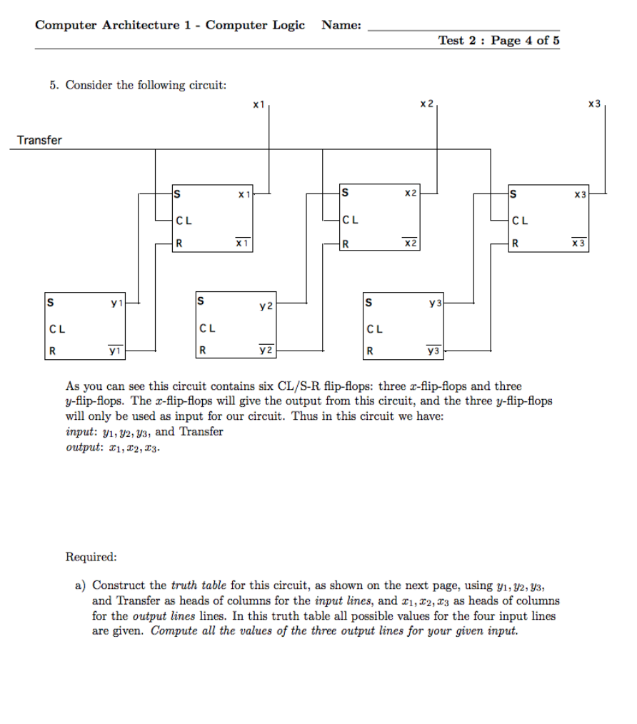 Solved Construct a truth table for this circuit, as shown on | Chegg.com