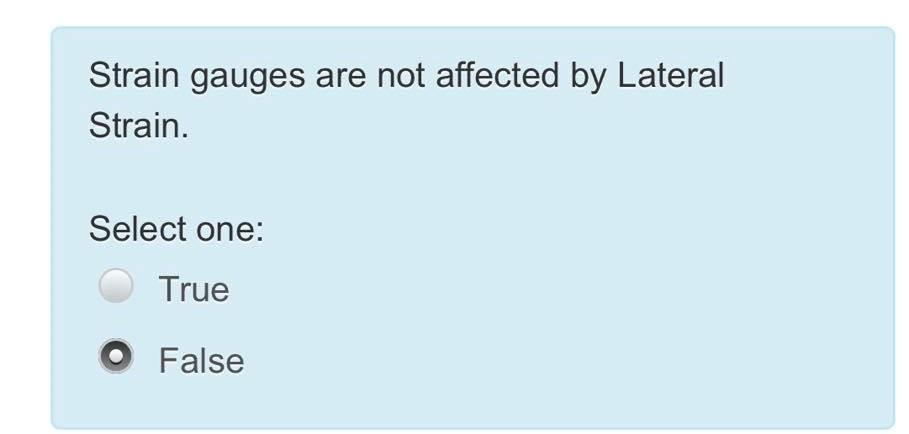 Solved Strain gauges are not affected by Lateral Strain. | Chegg.com