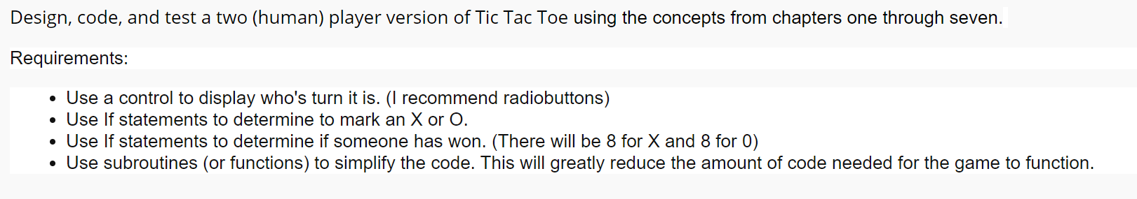 Solved This needs to be programmed in visual basic. If you | Chegg.com