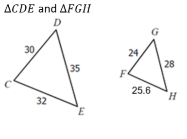 Solved ACDE and AFGH D 30 24 35 28 25.6 H Н 32 E | Chegg.com