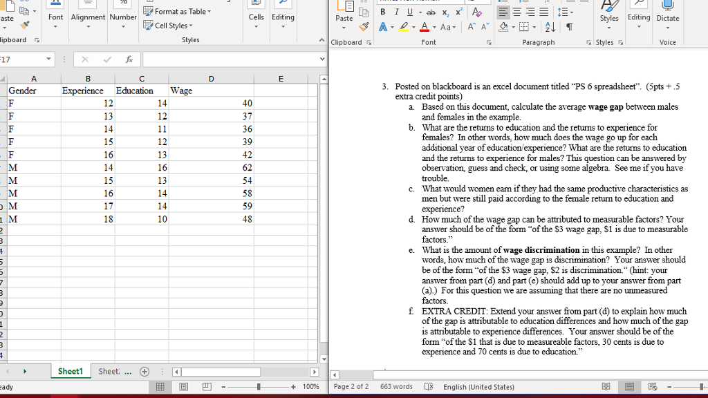 Format as Table Cell Styles aste Font Alignment | Chegg.com
