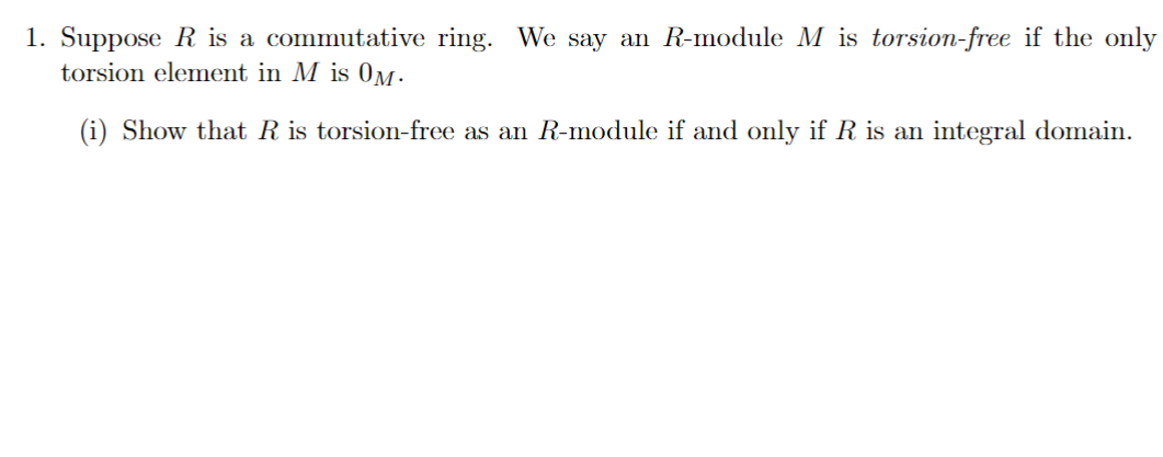 Solved Abstract Algebra HW 12 ﻿q 1 ﻿i | Chegg.com