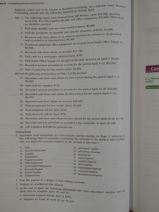 Solved Chapter 4 Completing the Accounting Cycle 209 c. | Chegg.com