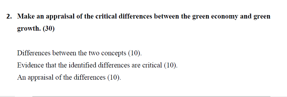 Solved Make an appraisal of the critical differences between | Chegg.com