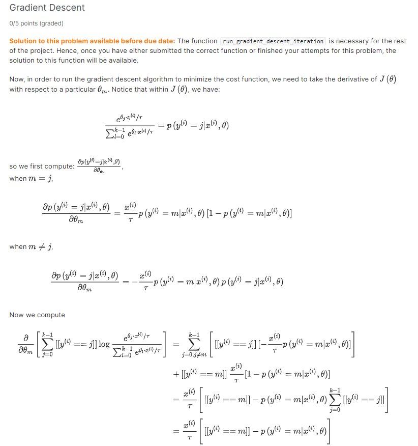 Solved Gradient Descent 0/5 points (graded) Solution to this | Chegg.com
