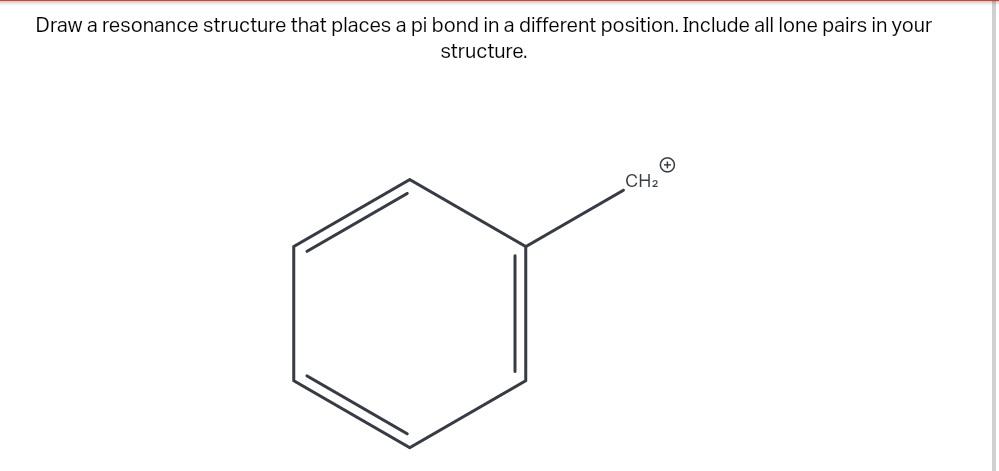 Solved Draw a resonance structure that places a pi bond in a | Chegg.com