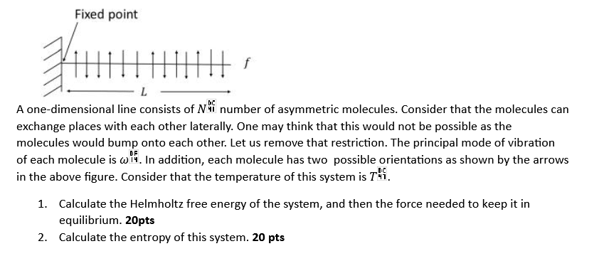 Solved A one-dimensional line consists of N ii number of | Chegg.com