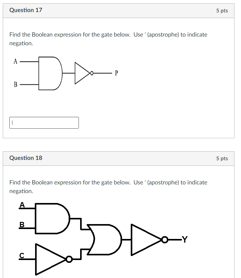 Solved Find the Boolean expression for the gate below. Use ' | Chegg.com