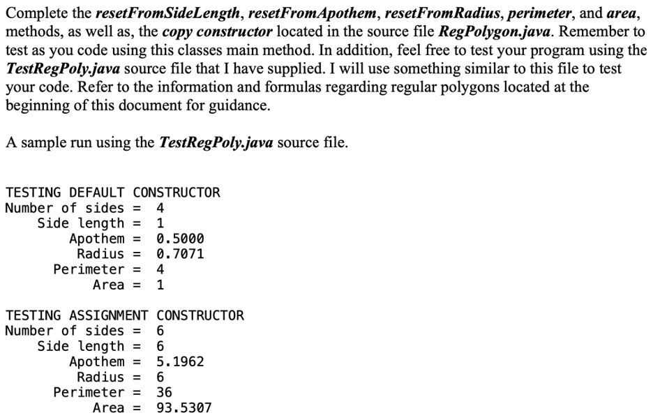 Solved You can circumscribe a circle about any regular | Chegg.com