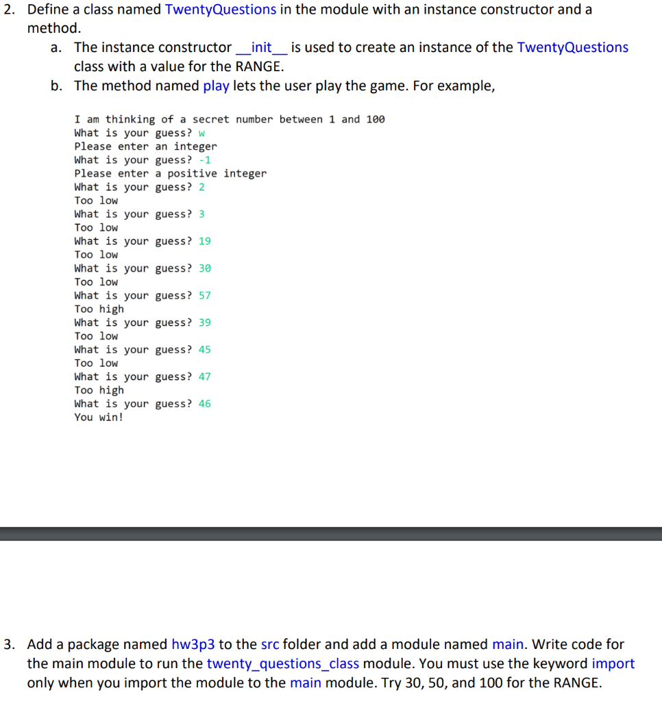 Solved Using python in eclipses. Have three | Chegg.com