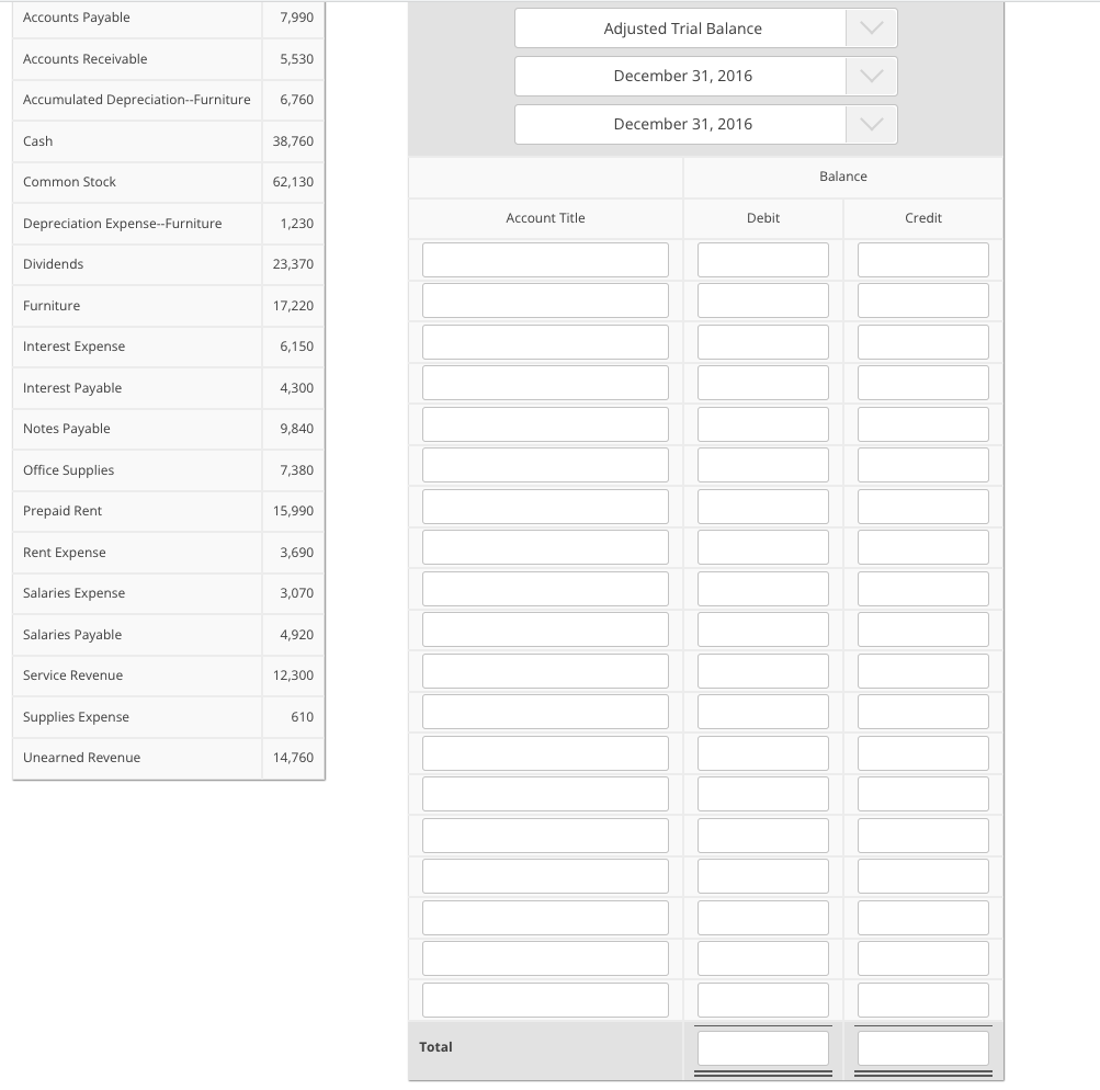 Solved 1. Calculate the adjusted balance after adjustments | Chegg.com