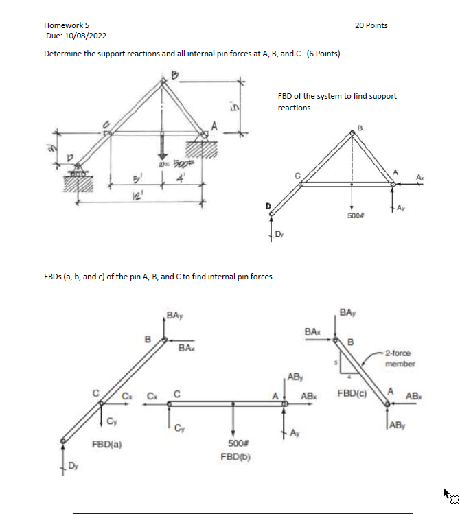 Solved Homework 5 20 Points Due: 10/08/2022 Determine the | Chegg.com