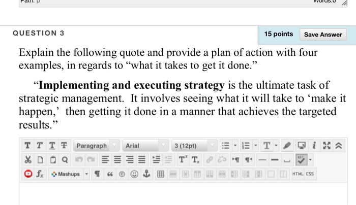 Solved Explain the following quote and provide a plan of | Chegg.com