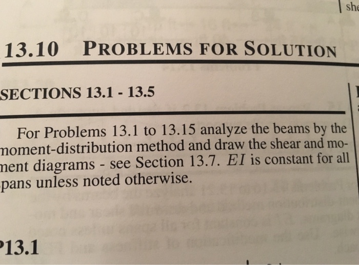Solved she 13.10 PROBLEMS FOR SOLUTION SECTIONS 13.1 13.5 | Chegg.com