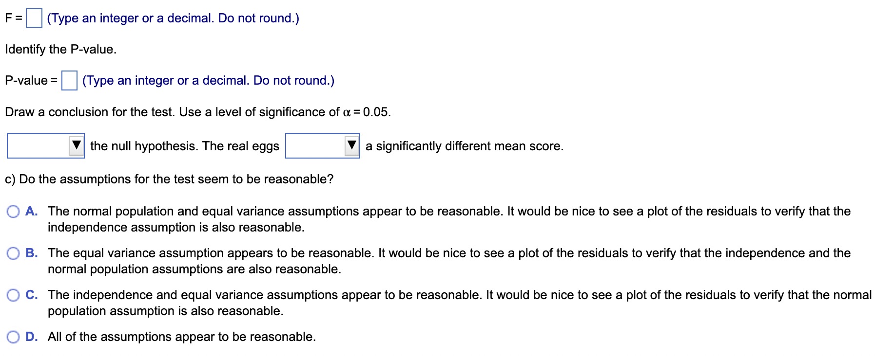 Solved ANOVA (Analysis of Variance) Sum of Mean | Chegg.com