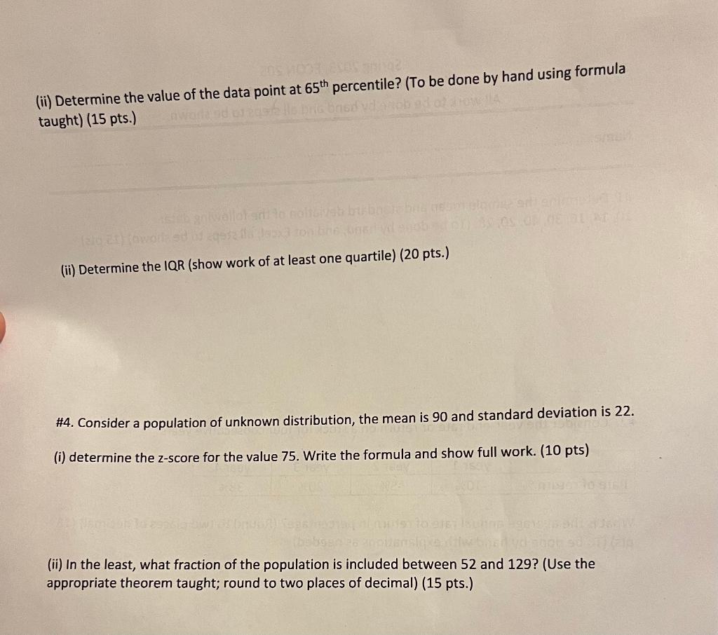 Solved 111. Determine the sample mean and standard deviation | Chegg.com
