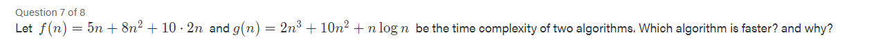 Solved Algorithm Complexity & Big-O Notations (DO NOT USE | Chegg.com