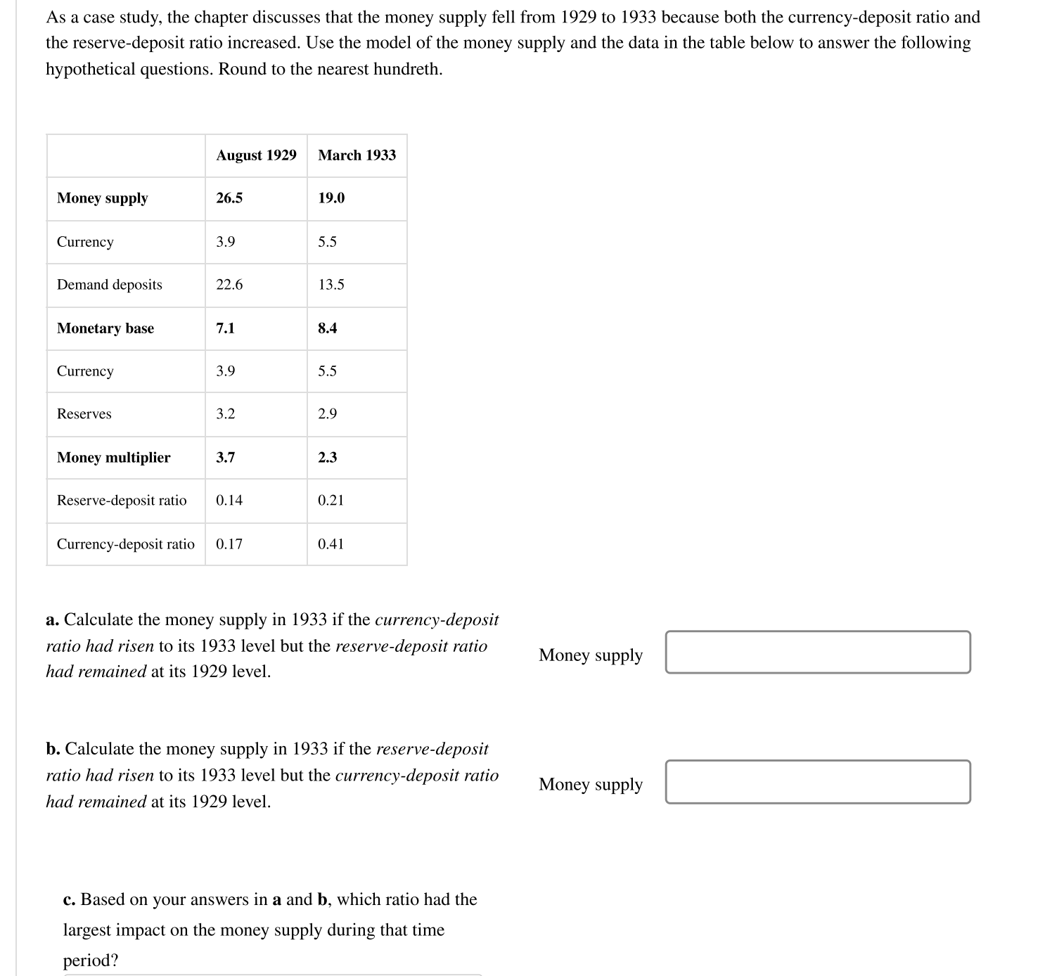 Solved As a case study, the chapter discusses that the money | Chegg.com