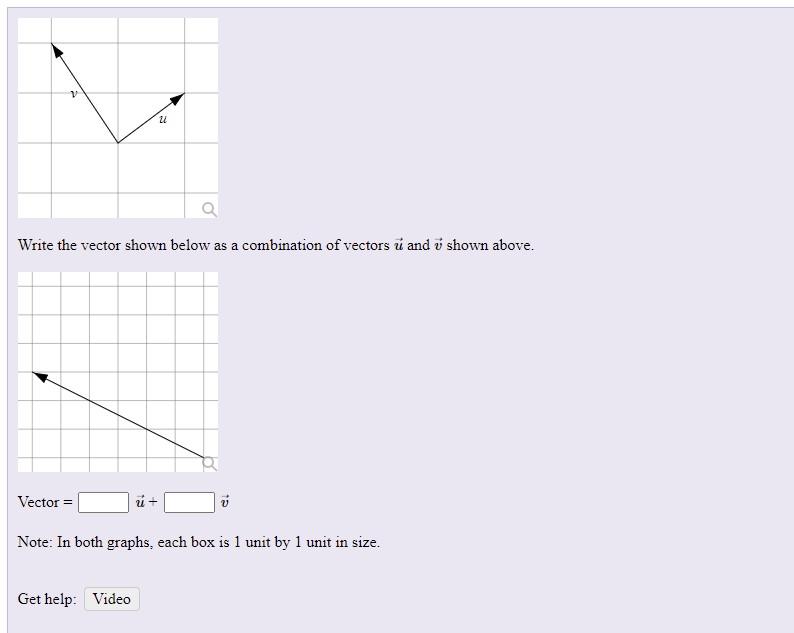 Solved Write the vector shown below as a combination | Chegg.com