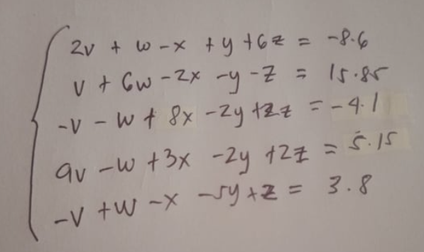 Solved Solve the system below using: a. Matrix Inversion | Chegg.com