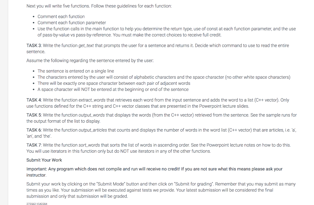 Solved Programming Assignment Write a program that will | Chegg.com