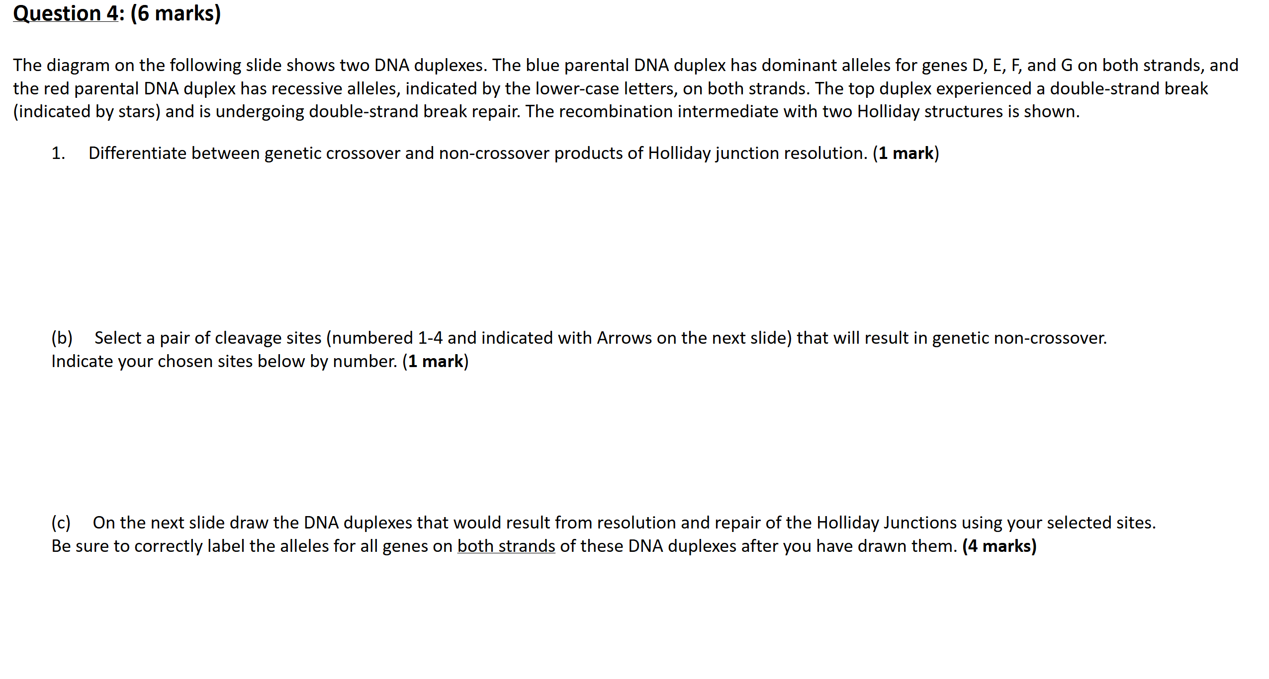 Question 4: (6 ﻿marks)The diagram on the following | Chegg.com