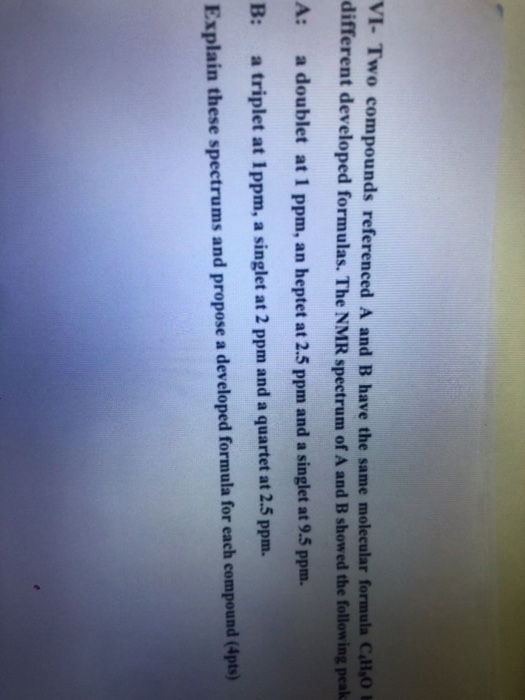 Solved IV- Find developed formula for the following compound | Chegg.com