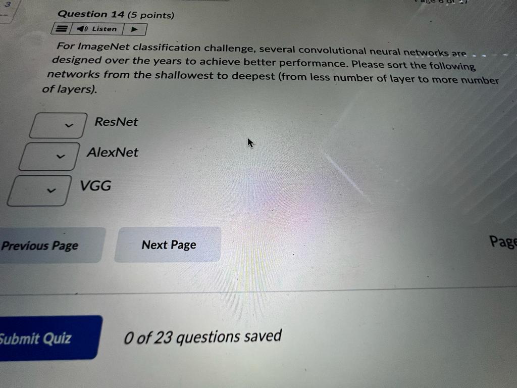 Solved For ImageNet classification challenge, several | Chegg.com