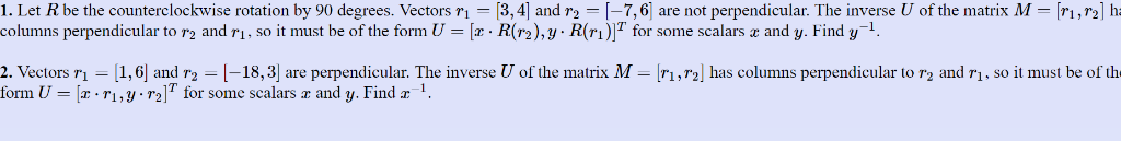 Solved 1. Let R be the counterclockwise rotation by 90 | Chegg.com