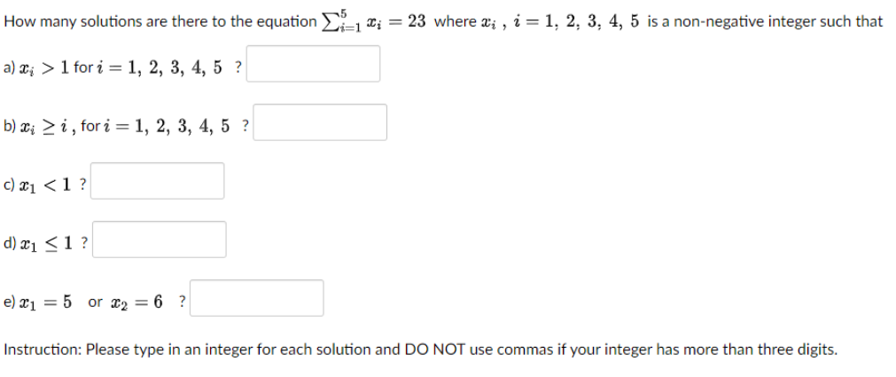 Solved How many solutions are there to the equation ₁₁ = 23 | Chegg.com