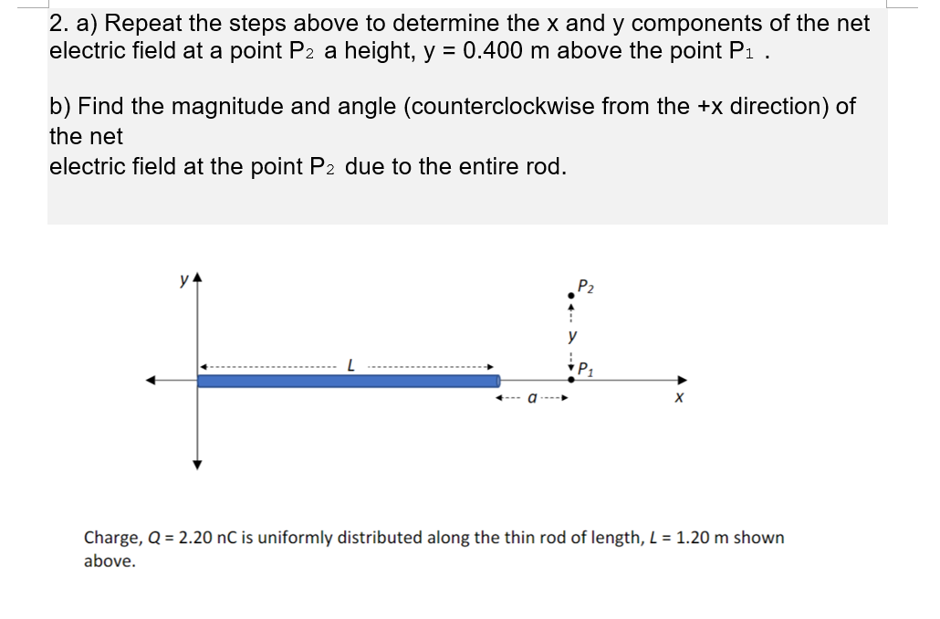 Please help me with part two of the problem. Electric | Chegg.com