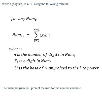 Solved Write a program, in C++, ﻿using the following | Chegg.com