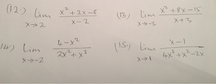 Solved lim_x rightarrow 2 x^2 + 2x -8/x - 2 lim_x | Chegg.com