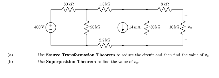 Solved Use Source Transformation Theorem To Reduce The 