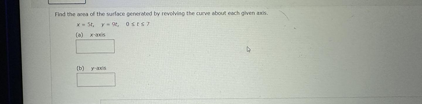 Solved ind the area of the surface generated by revolving | Chegg.com