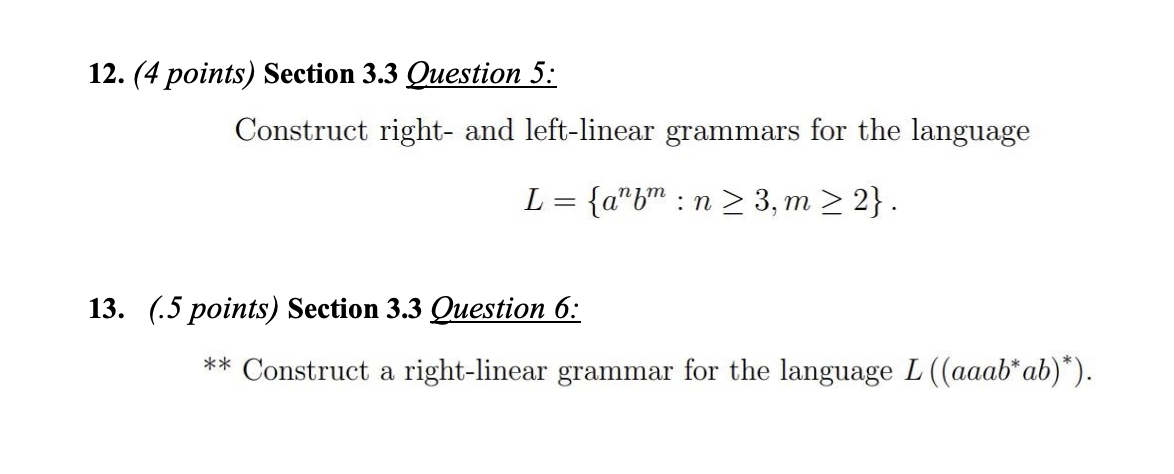 Solved 2. (4 points) Section 3.3 Question 5: Construct | Chegg.com