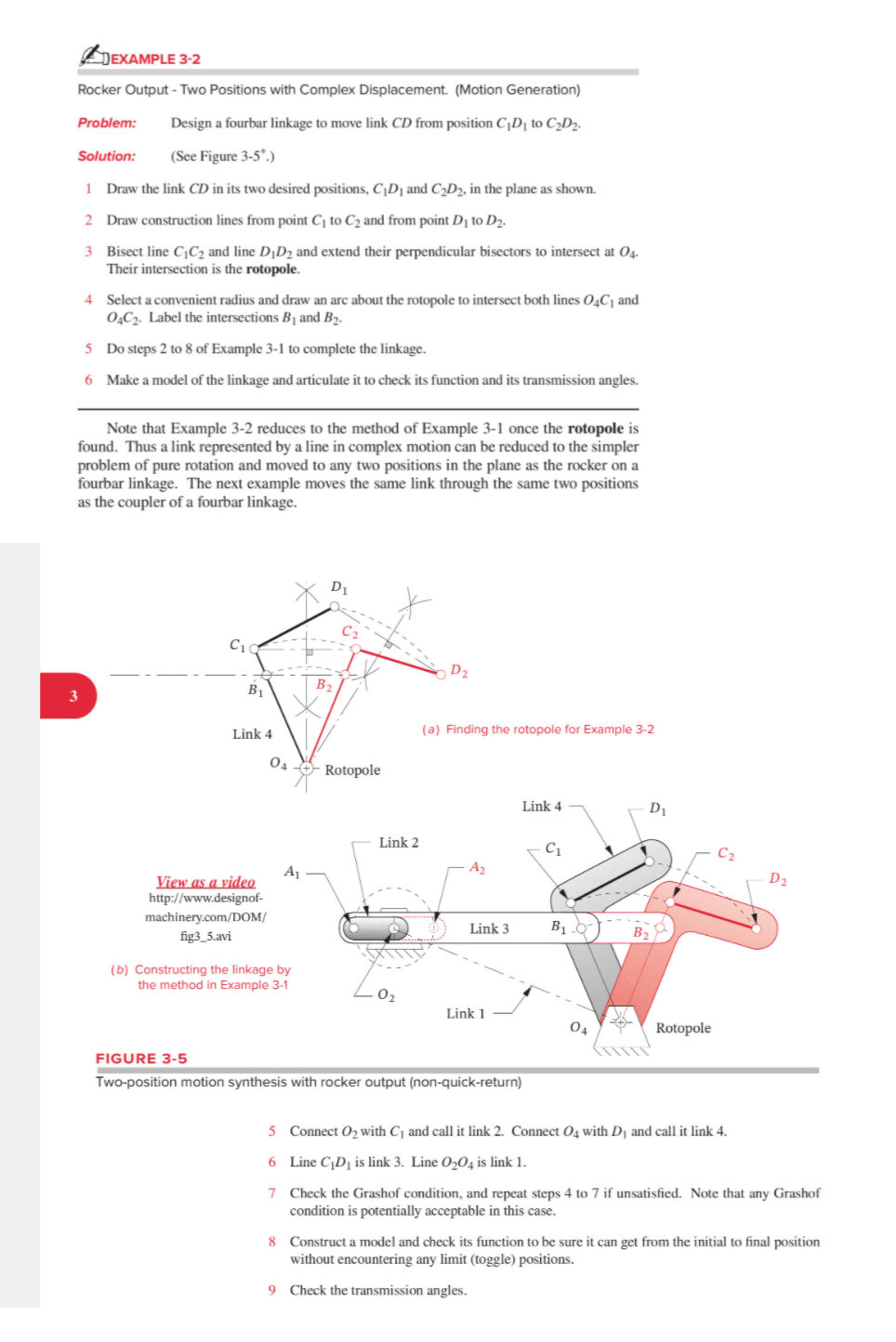 Solved Design a fourbar mechanism to give the two positions | Chegg.com