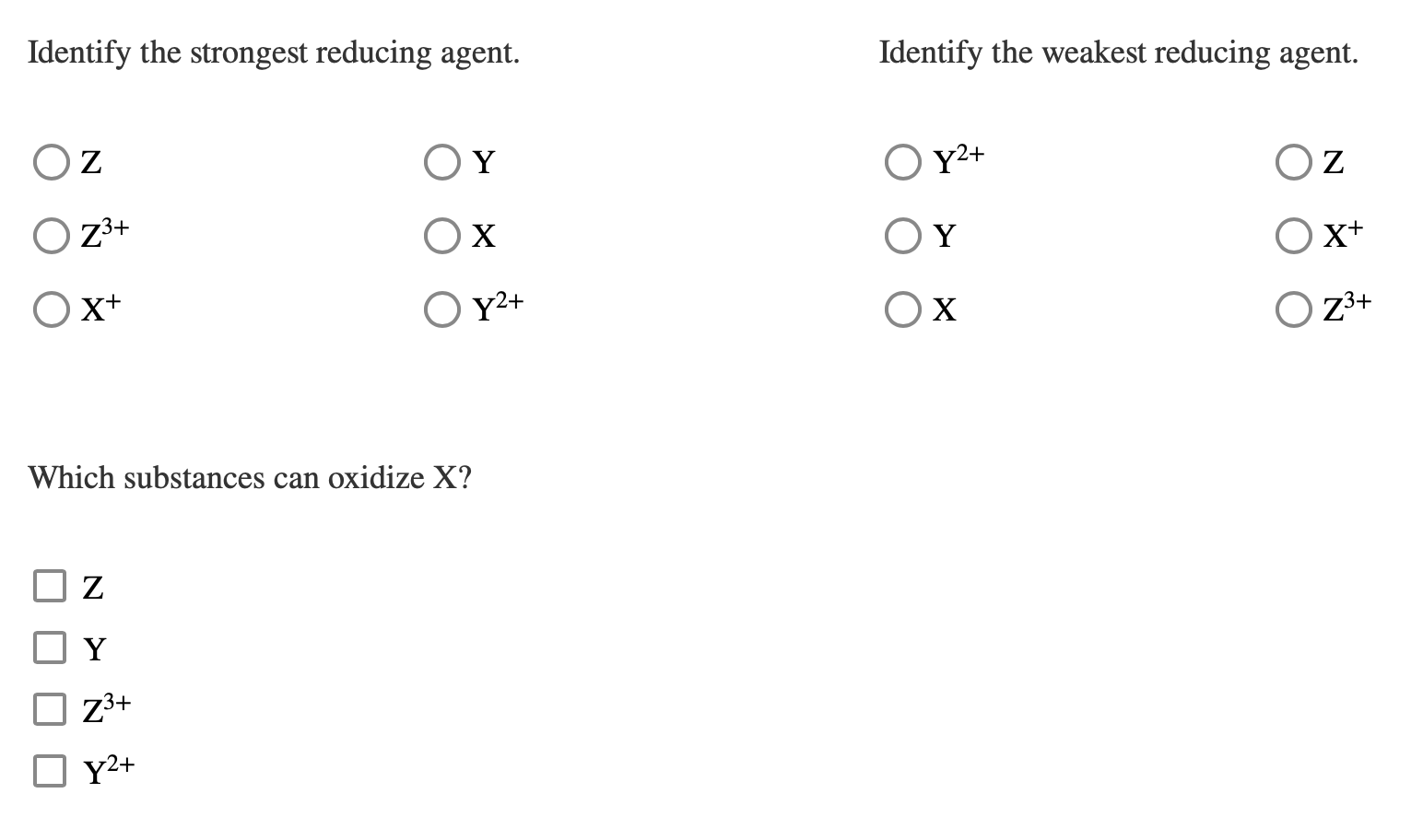 Solved Consider these generic half-reactions. Half-reaction | Chegg.com