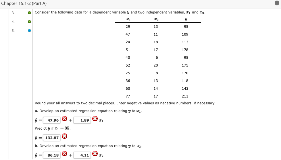 Solved Round your all answers to two decimal places. Enter | Chegg.com