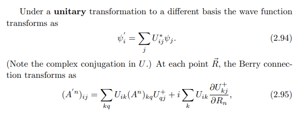 Solved Under a unitary transformation to a different basis | Chegg.com
